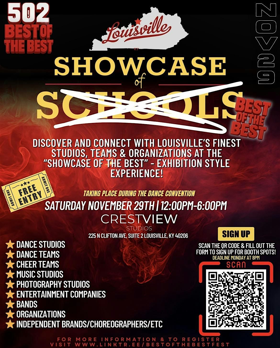 Showcase Of The Best Of The Best (Exhibition Experience), Crestview Studios, Louisville, 29 ...