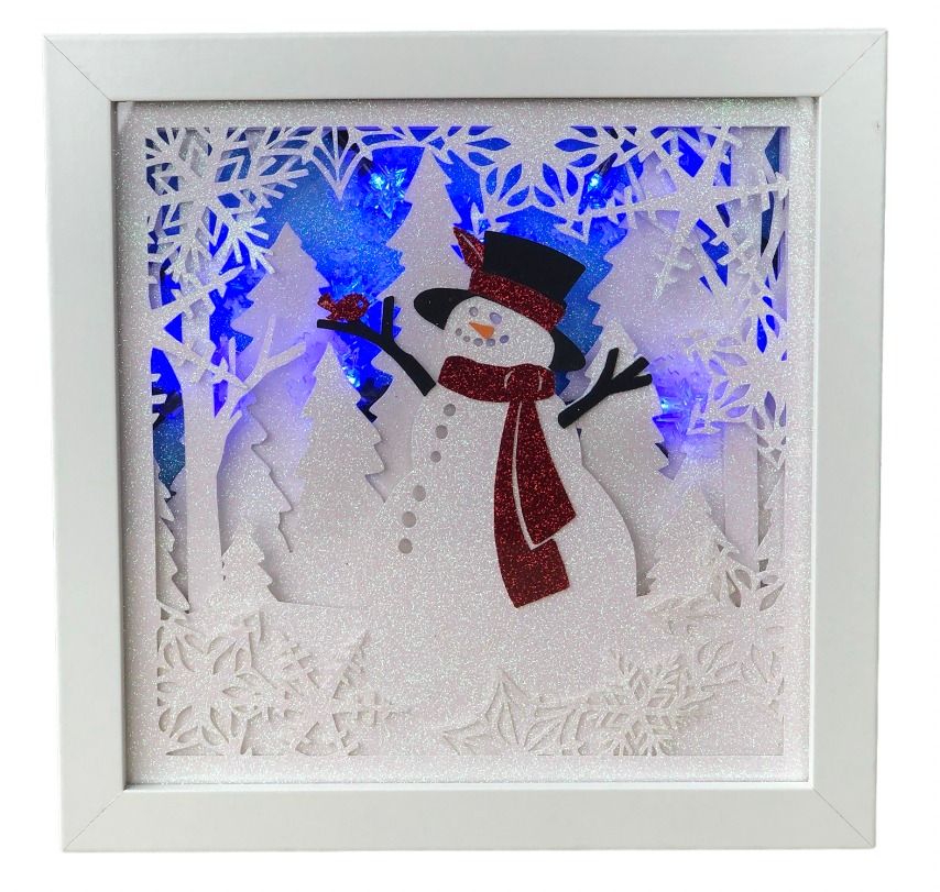 Snowman Lighted 3D Shadow Box Class with Brigitte - In Person Only, 49 ...