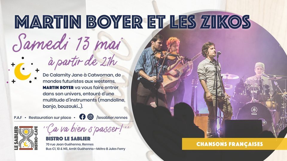 Martin Boyer et les zikos au Sablier !, Le Sablier, Rennes, 13 May 2023