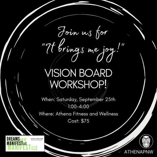 "It Brings Me Joy!" Vision Board Workshop, Athena Fitness and Wellness ...