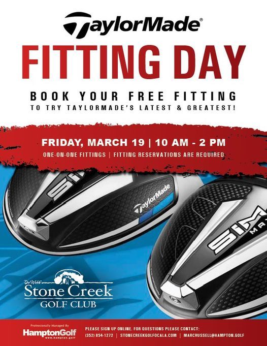 TaylorMade Fitting Day, Stone Creek Golf Club, Ocala, 19 March 2021