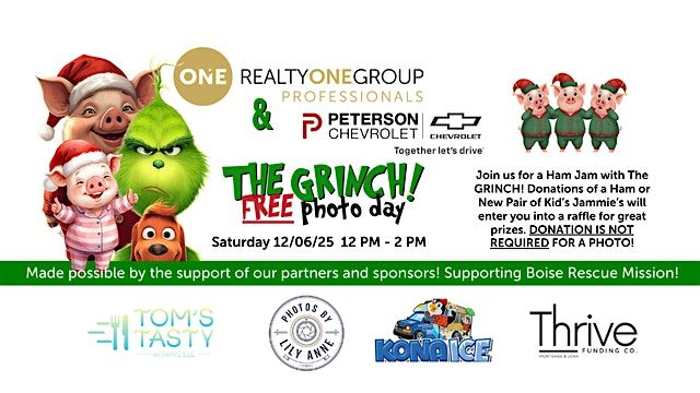 FREE Photos with The...The...The GRINCH! Ham Jam 2025, 7709 W Overland ...