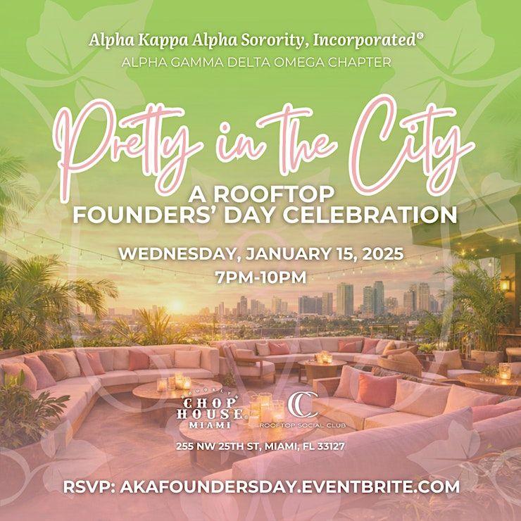 Pretty in the City | A Rooftop Founders Day Celebration AKA Sorority ...