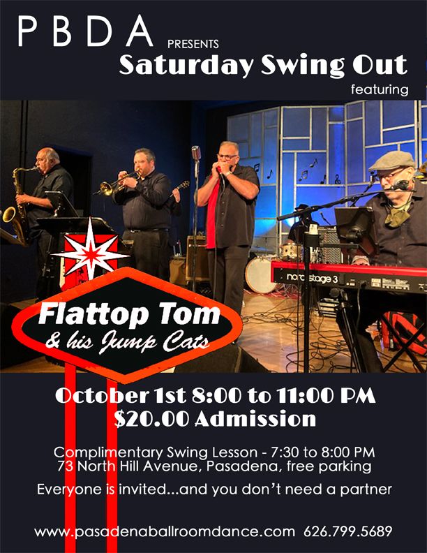 Flattop Tom & His Jump Cats at PBDA This Saturday, Oct. 1st!, Pasadena ...