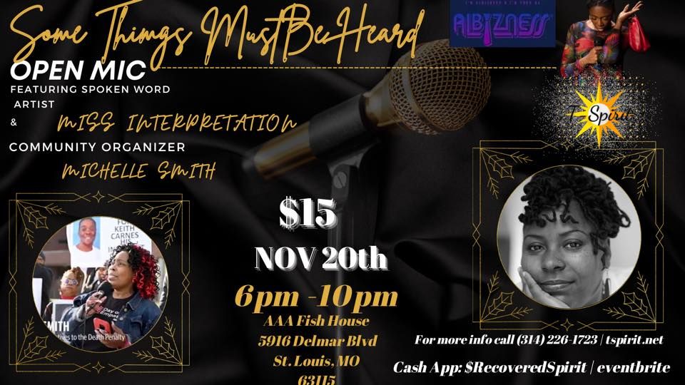 Some Things Must Be Heard: Open Mic, AAA Fish House, St. Louis, 20 ...