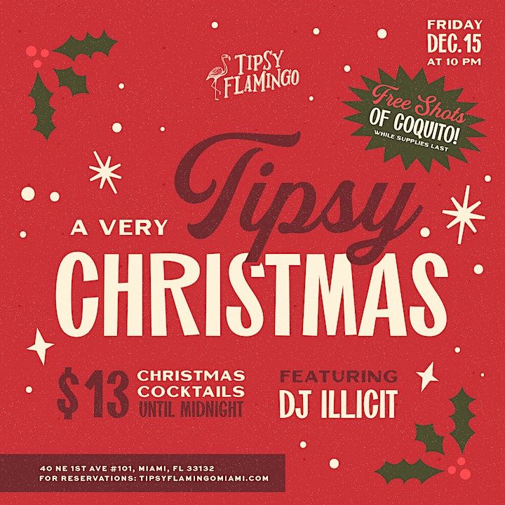 A Very Tipsy Christmas Party at Tipsy Flamingo, Tipsy Flamingo Cocktail ...