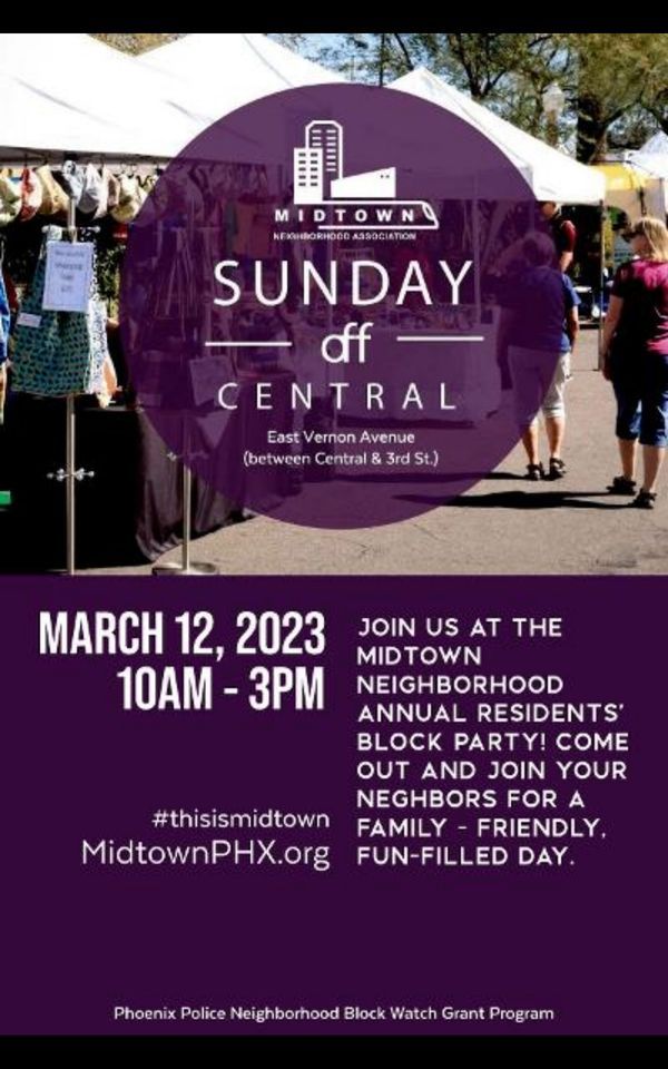 Sunday Off Central, Central Phoenix, 12 March 2023