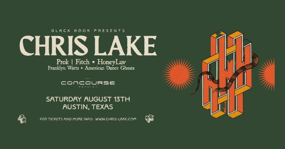 Black Book pres. Chris Lake at The Concourse Project (Outdoors), The ...