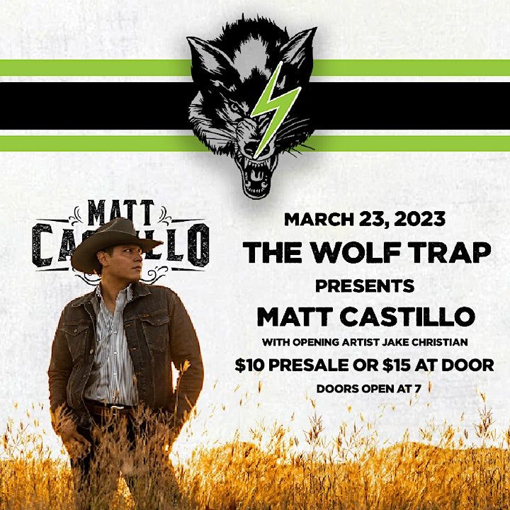 Matt Castillo at the Wolftrap, 1109 S Broadway, Edmond, 23 March to 24 ...