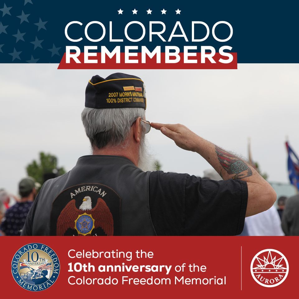 Colorado Remembers, Colorado Freedom Memorial, Aurora, 27 May 2023