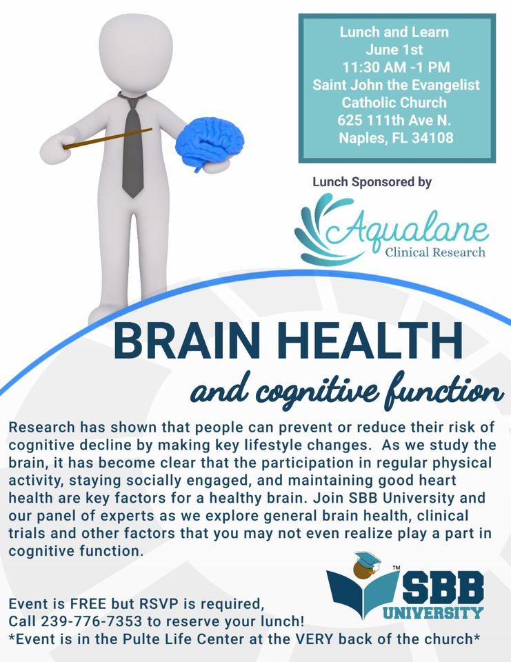 SBBU: Brain Health and Cognitive Function, Saint John the Evangelist ...