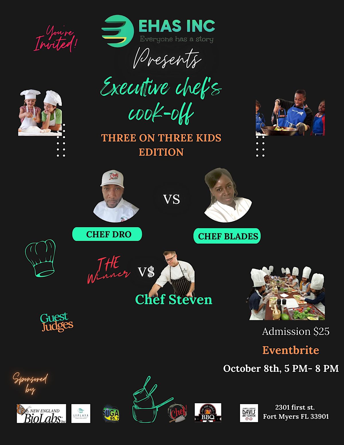 EHAS Executive chefs cook-off - Kids edition, 2301 First St, Fort Myers, 8 October 2022