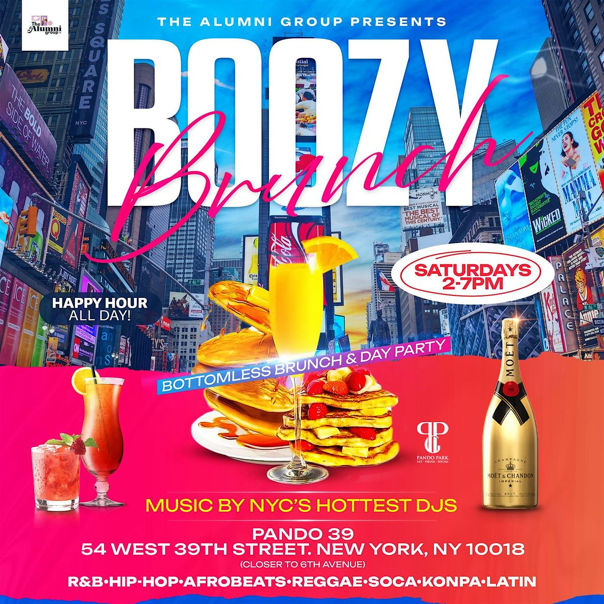 Boozy Brunch - Bottomless Brunch & Day Party, Pando Park, New York, 5 ...