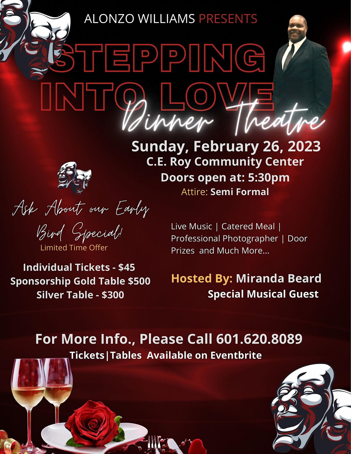 Alonzo Williams Presents "Stepping Into Love" The Stage Play, C E Roy ...