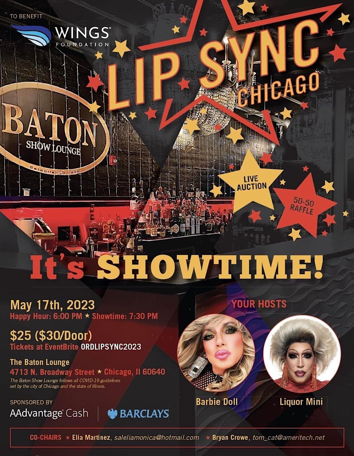 LIP SYNC CHICAGO 2023, The Baton Show Lounge, Chicago, 17 May 2023
