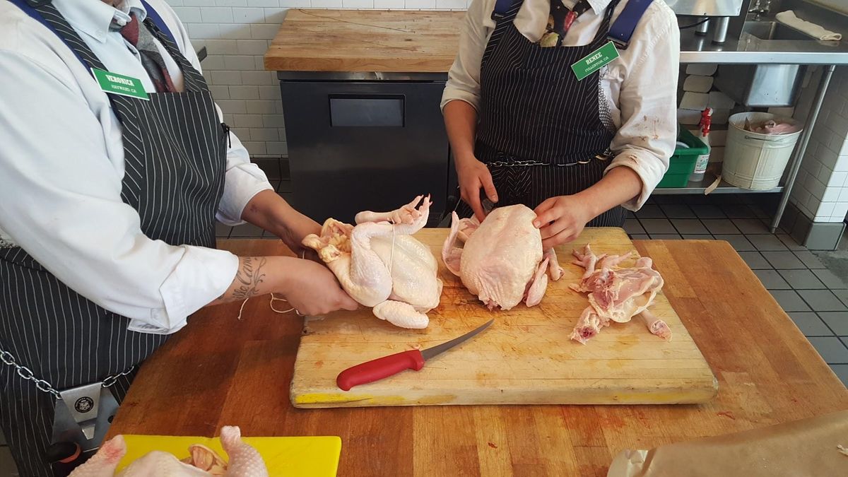 Poultry Butchery Class, The Local Butcher Shop, Berkeley, 1 May 2022