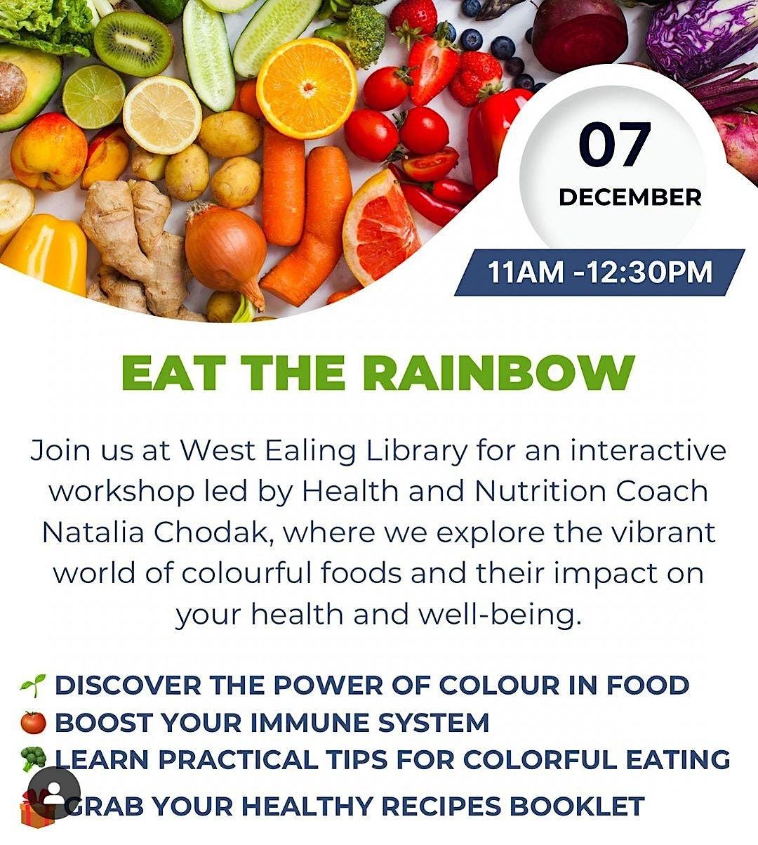 Eat The Rainbow - A nutrional workshop with Natalia Chodak, West Ealing ...