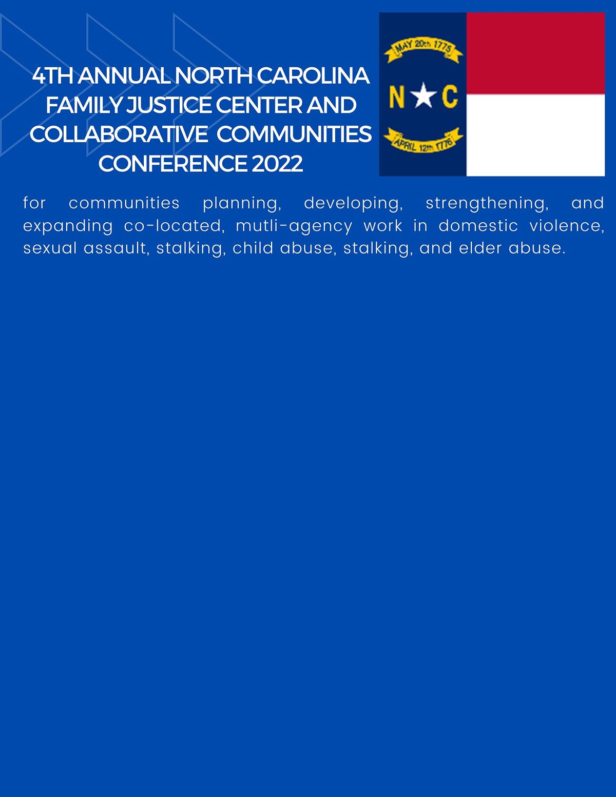 NC Family Justice Center and Collaborative Communities Conference 2022 ...