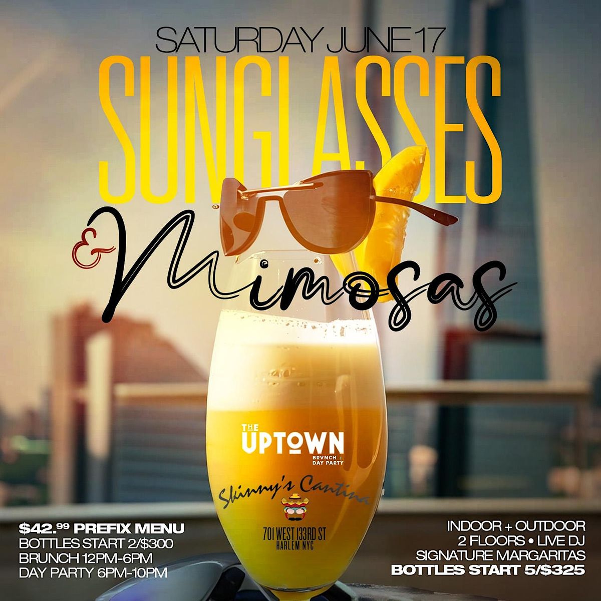 SUNGLASSES AND MIMOSAS, Brunch x Day Party, Food, Drinks, Live Music ...