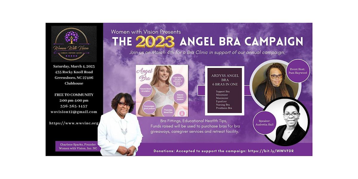 THE 2023 ANGEL BRA CAMPAIGN, 435 Rocky Knoll Rd, Greensboro, 4 March 2023