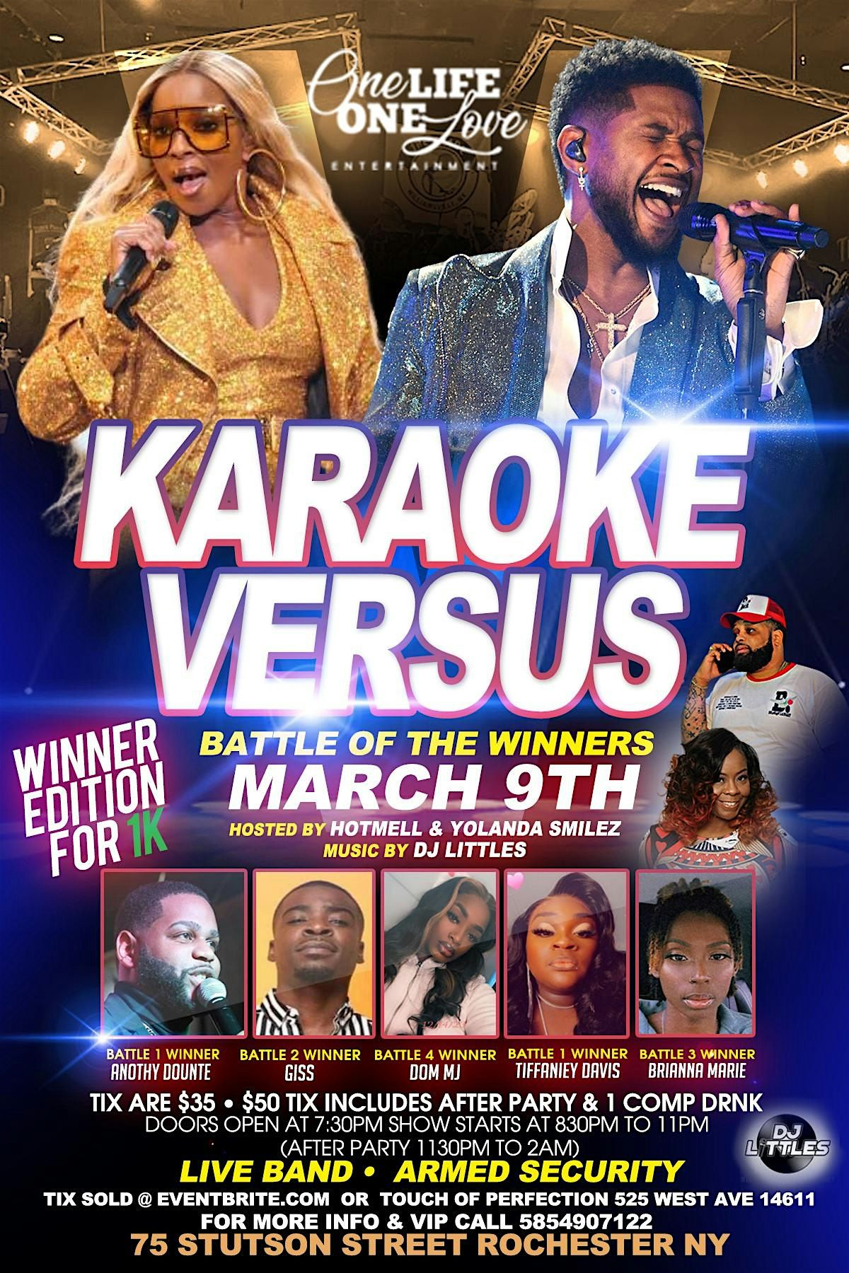 Karaoke Versus Battle of the Winners, 75 Stutson Street, Rochester, NY ...