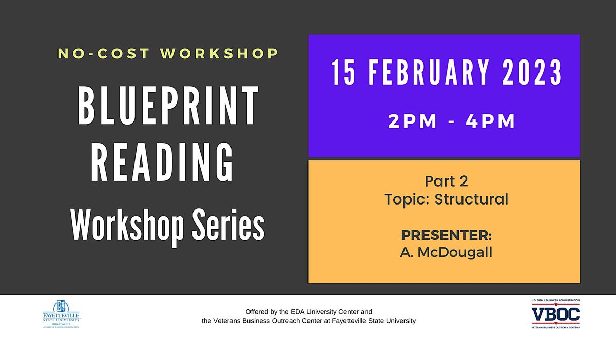 Blueprint Reading Workshop Series: Structural Part 2, Fayetteville ...