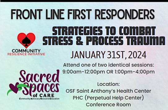 Trauma-Informed First Responder Training, OSF Saint Anthony's Health ...