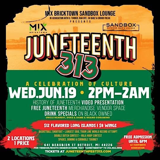 Black Family Reunion- The Official 313 Juneteenth Block Party, SANDBOX ...
