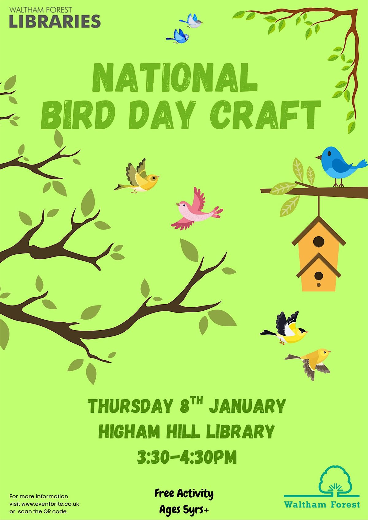 National Bird Day Kids Craft @ Higham Hill Library, Higham Hill Library ...