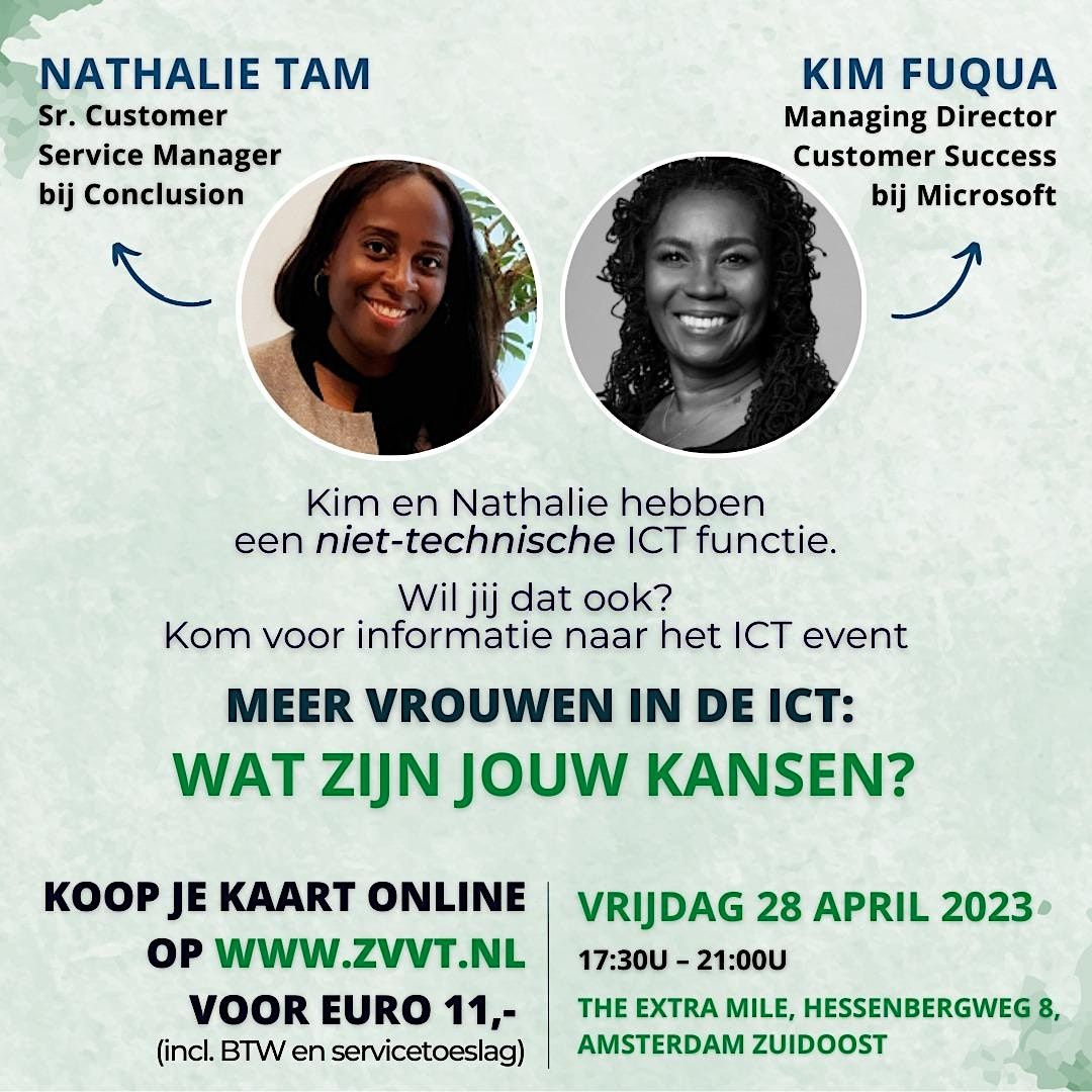 Meer vrouwen in de ICT: Wat zijn jouw kansen?, The Extra Mile, Amsterdam, 28 April 2023