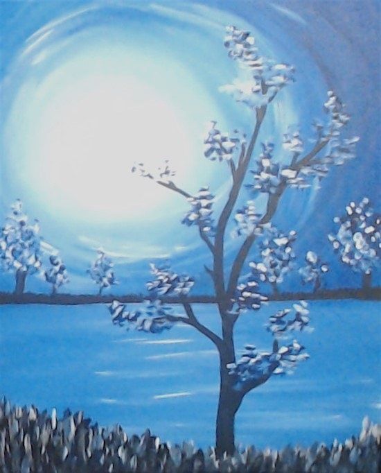 Join us for this beautiful Blue Lagoon paint and sip painting event ...