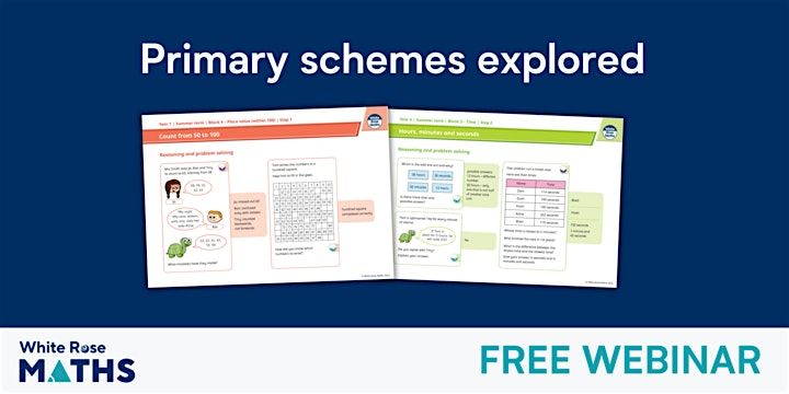 Maths: Primary schemes explored, Online, 18 September 2024