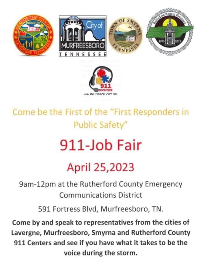 911 Telecommunications Job Fair, Rutherford County Emergency ...