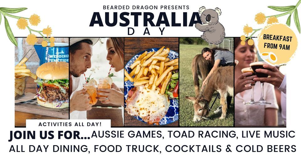AUSSIE DAY ??? TOAD RACES + LIVE MUSIC AT BEARDED DRAGON HOTEL ...