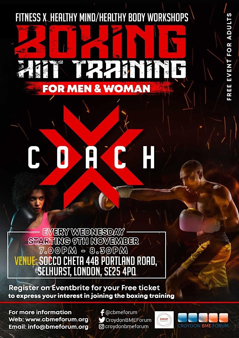 BOXING - Hiit Training (for Men and Women), Socco Cheta Community Hub C ...