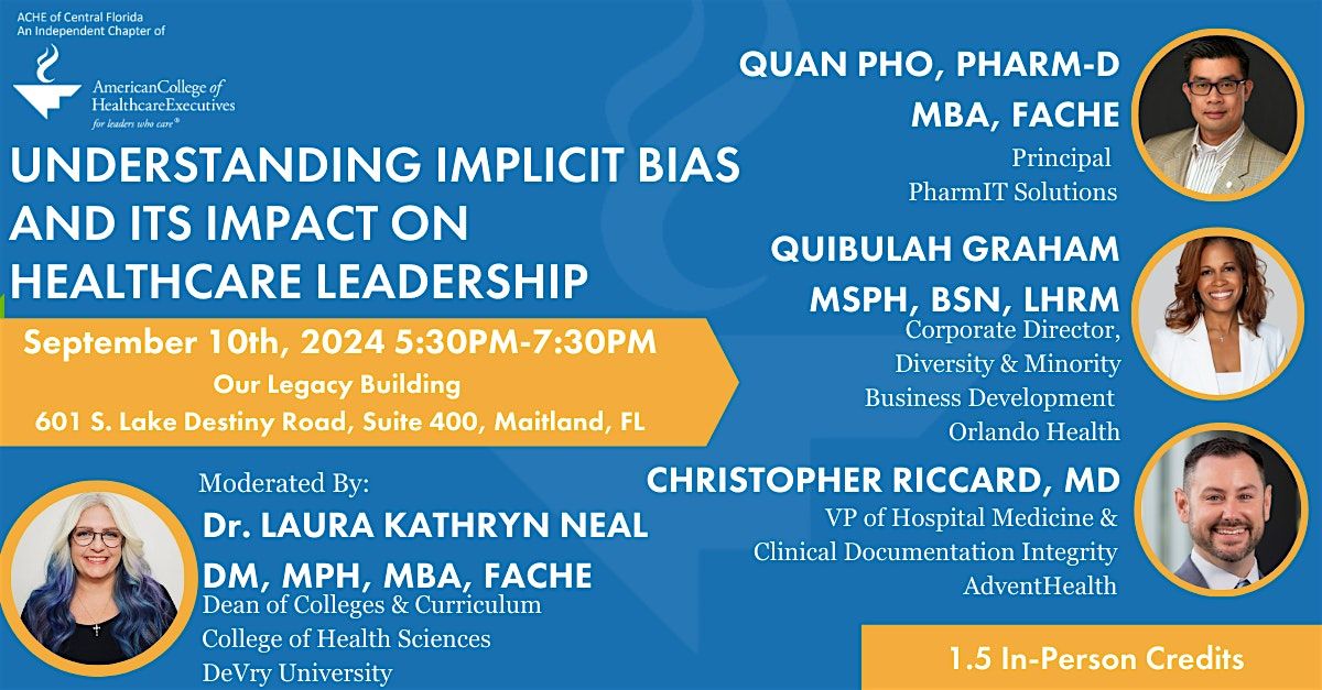 Understanding Implicit Bias and Its Impact on Healthcare Leadership, 601 S Lake Destiny Dr ...