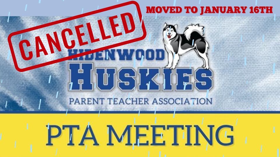 Jan. 16th, 2023 PTA Meeting, Cafeteria, Hidenwood Elementary , Newport ...