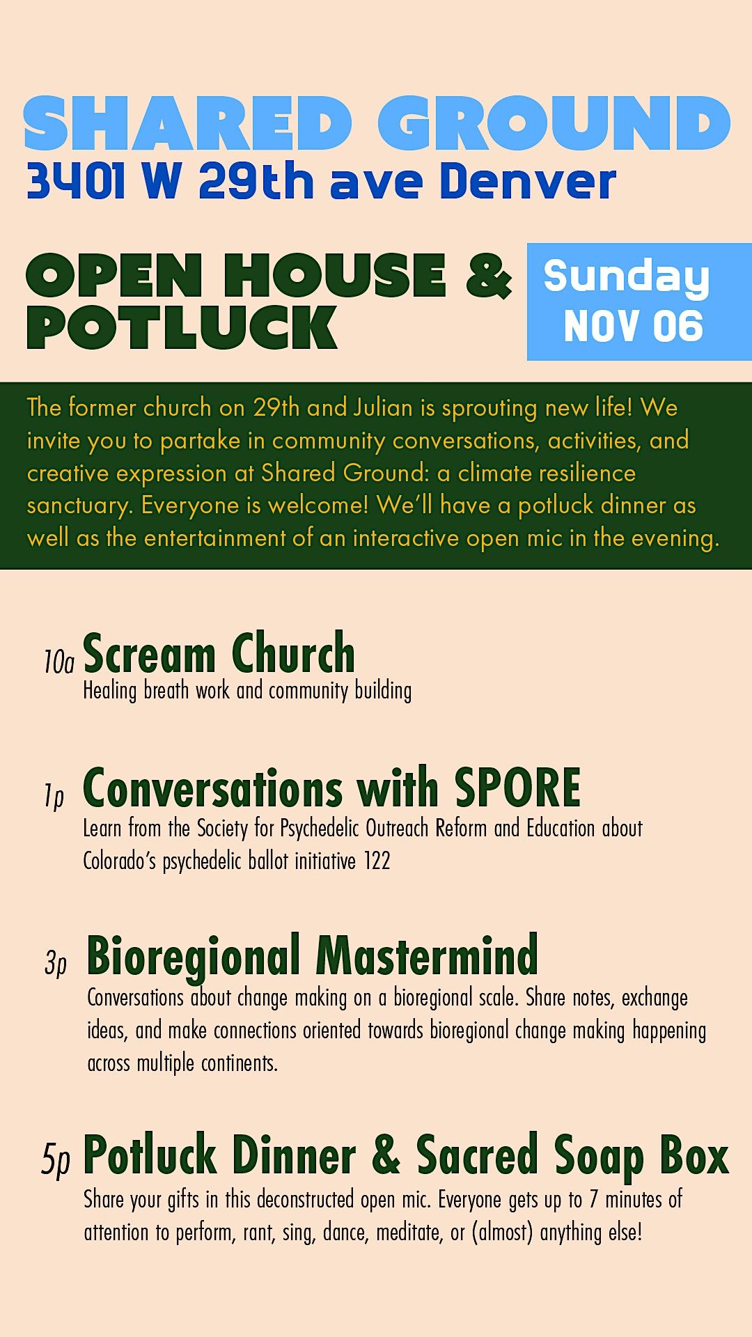 Open House @ Shared Ground: A climate resilience sanctuary, 3401 W 29th ...