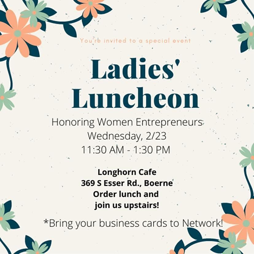 Ladies Networking Luncheon, Longhorn Cafe - 2nd floor party room ...