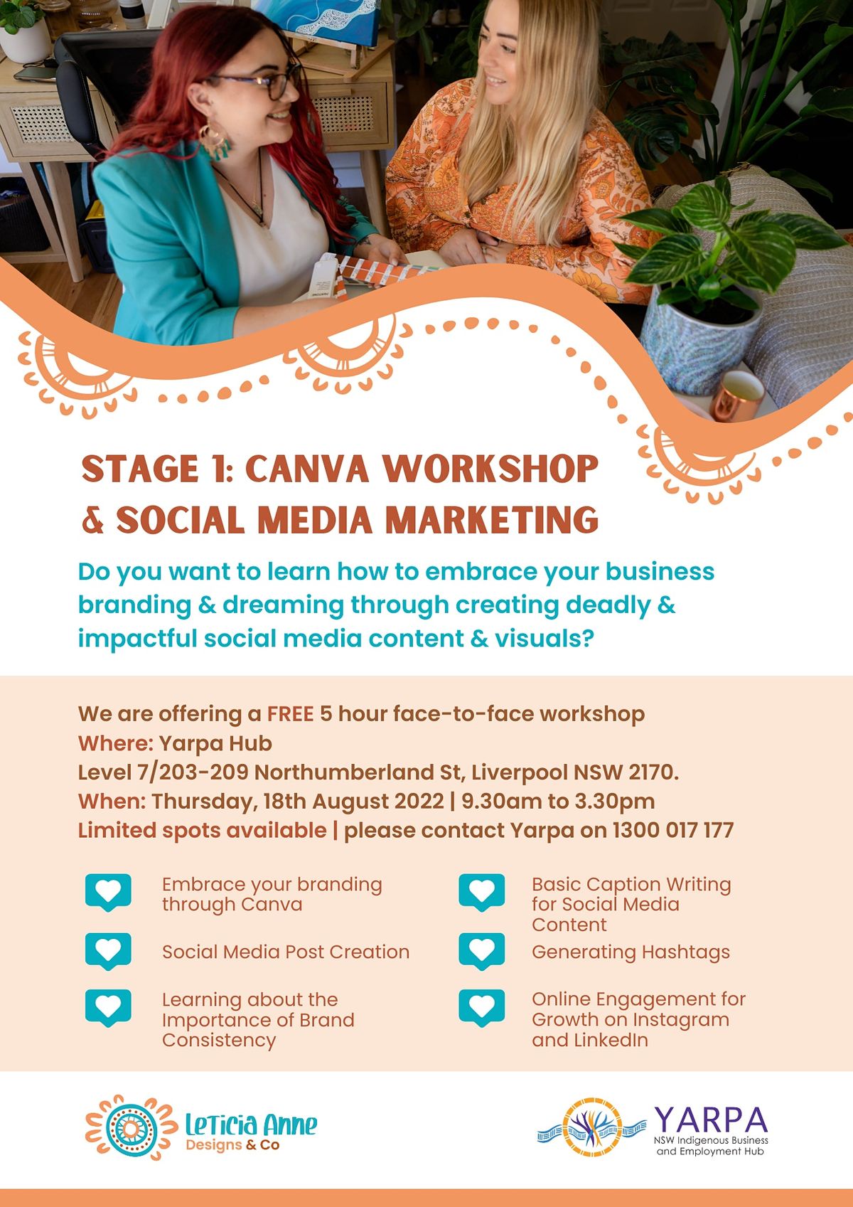 Canva and Social Media Marketing Workshop w/ Leticia Anne Designs, Yarpa Hub, Liverpool, 18 ...
