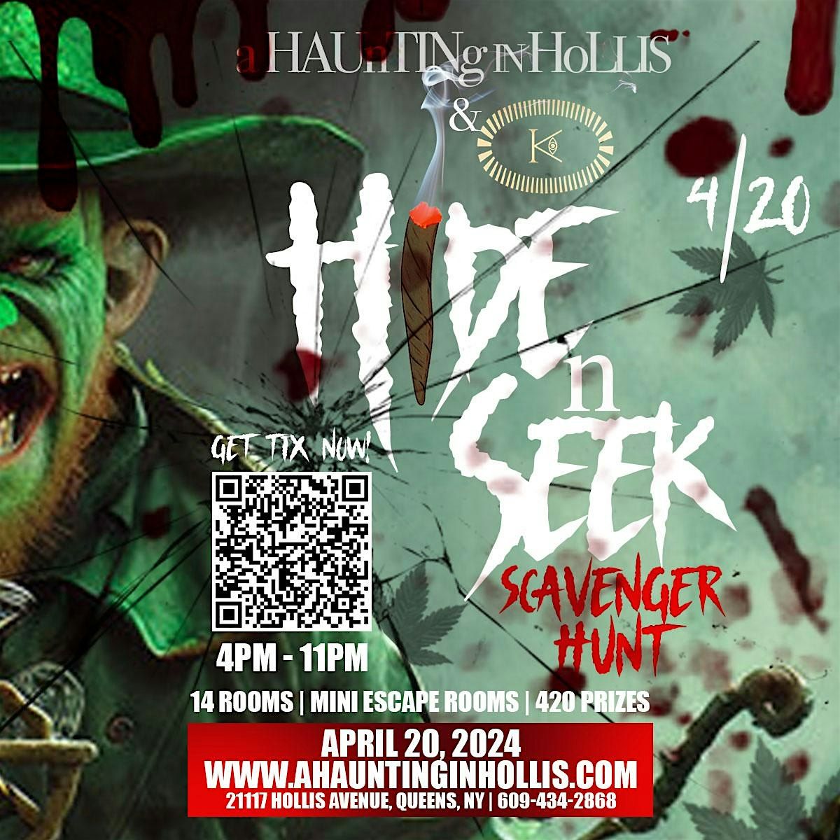 420 Haunted Scavenger Hunt - Find Prizes in each of the 14 Horror Rooms ...