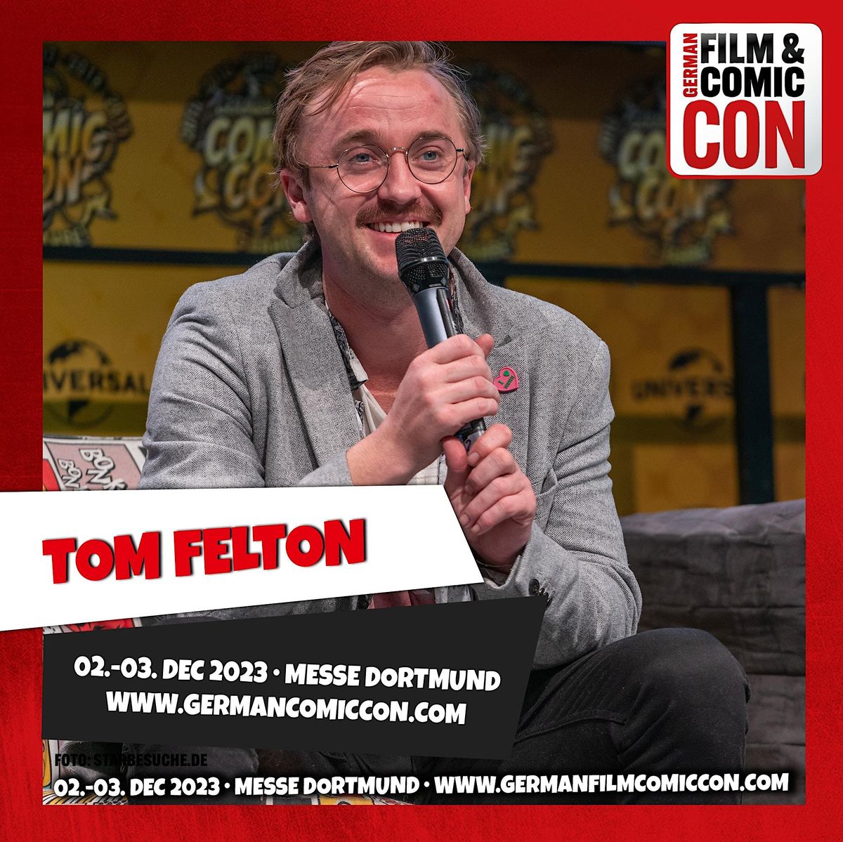 Tom Felton @ German Film & Comic Con 2023, Messe Dortmund GmbH ...