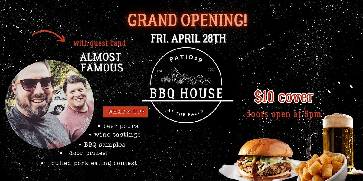 Patio19 BBQ House **Grand Opening**!, 8341 Nixon Rd, Chilliwack B.C V4Z ...