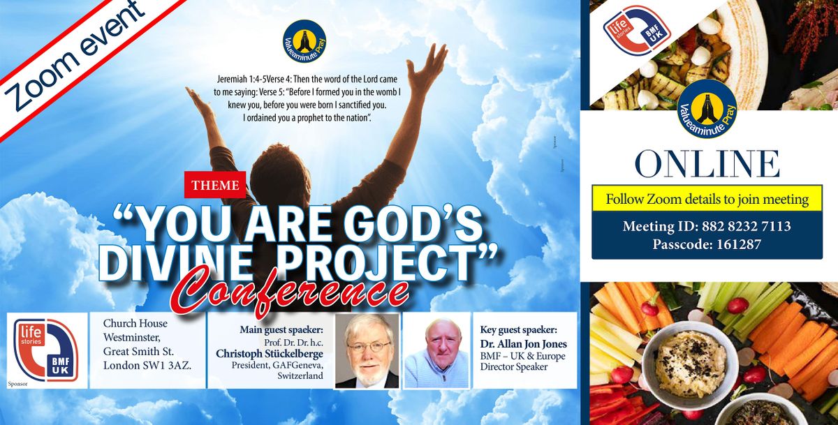 You are Gods divine project Conference (Zoom meeting), Church House ...