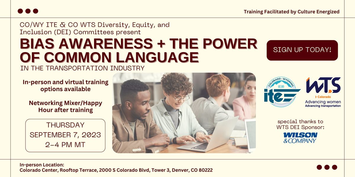 Bias Awareness + the Power of Common Language, Tower 3, Denver, 7 ...
