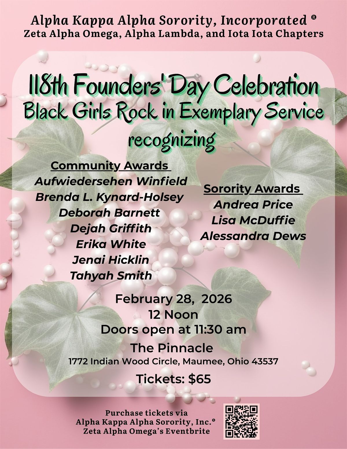 118th Founders Day Celebration Black Girls Rock in Exemplary Service ...