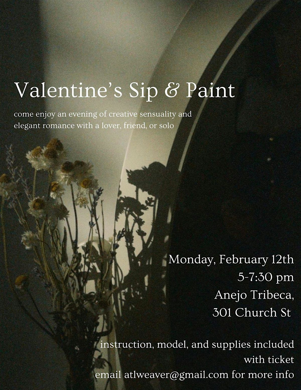 Sip & Sketch, Añejo Tribeca, Church Street, New York, NY, USA, 12 ...