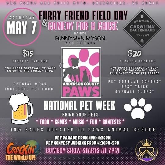 Furry Friends Field Day, Carolina Bauernhaus Greenville, 7 May 2022