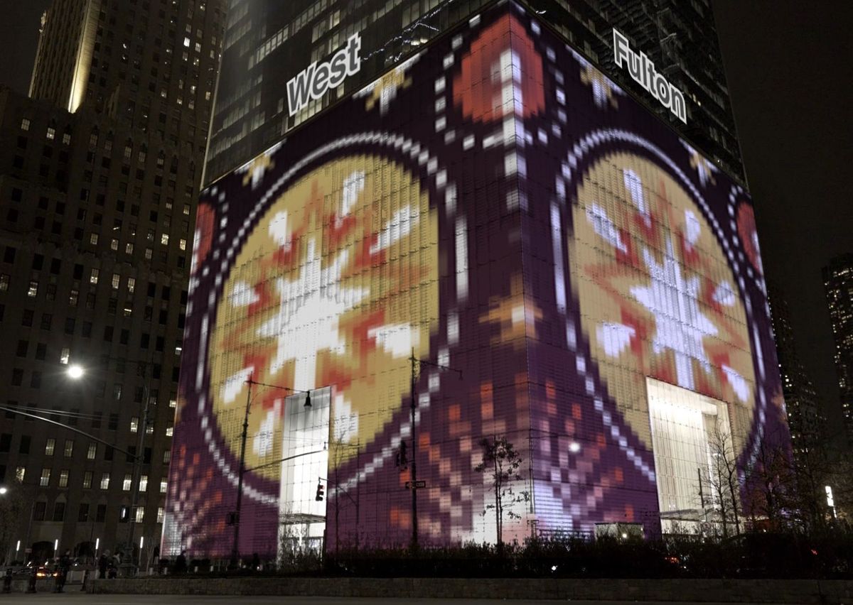 Lighting up the iconic World Trade Center with integrated animated ...