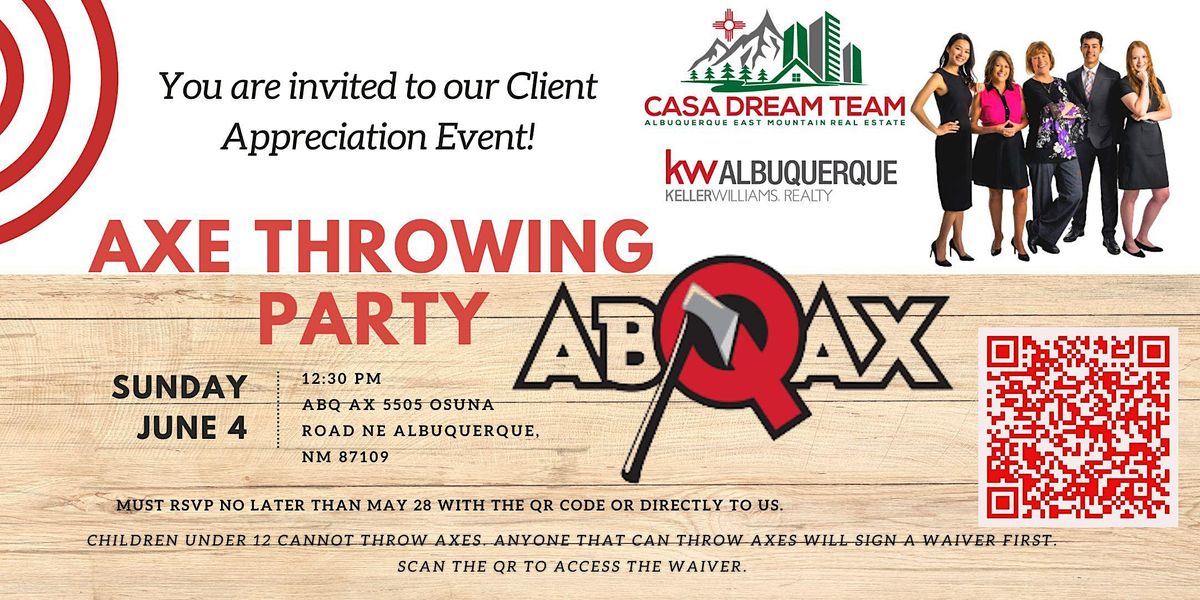 Client Appreciation Event, ABQ Ax, Albuquerque, 4 June 2023